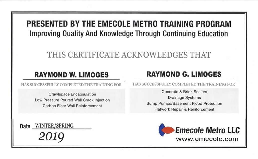 Emecole-metro-certificate | Set In Stone